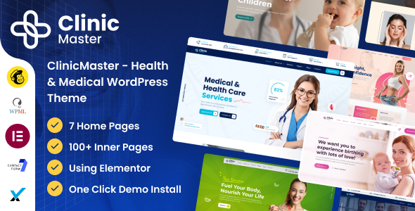 ClinicMaster - Health & Medical WordPress Theme